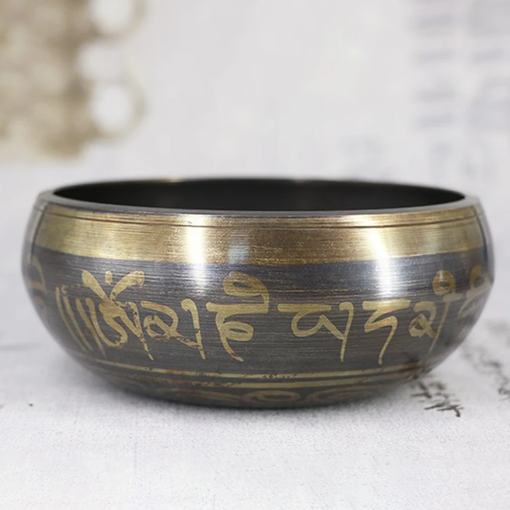 Metal-Buddha-Sound-Bowl-Tibetan-Bell-Yoga-Meditation-Bowl-Singing-Bowl ...