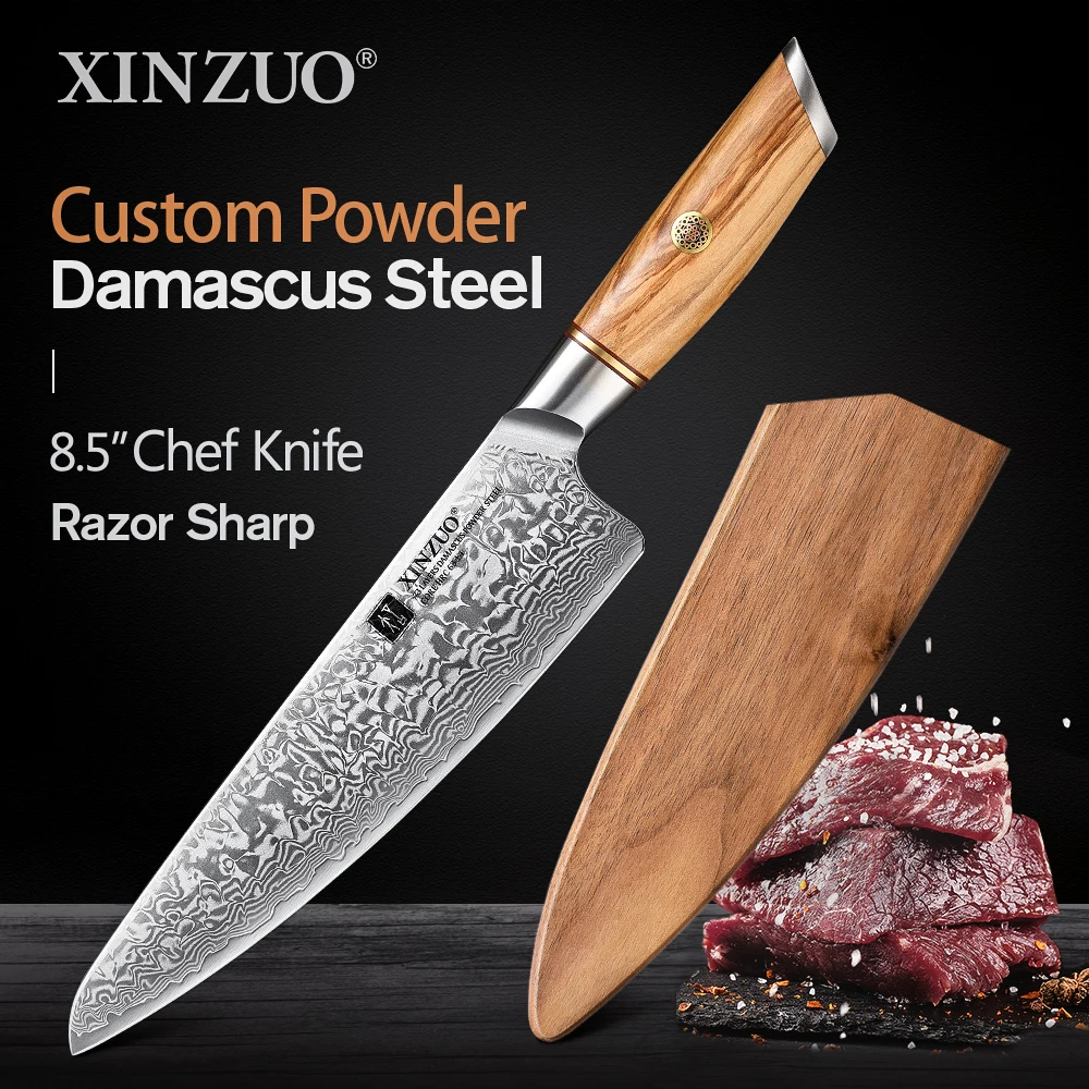XINZUO-8-5-inch-Chef-Knives73-Layers-Power-Damascus-Steel-Santoku-Slicing-Japanese-Style-Kitchen ...