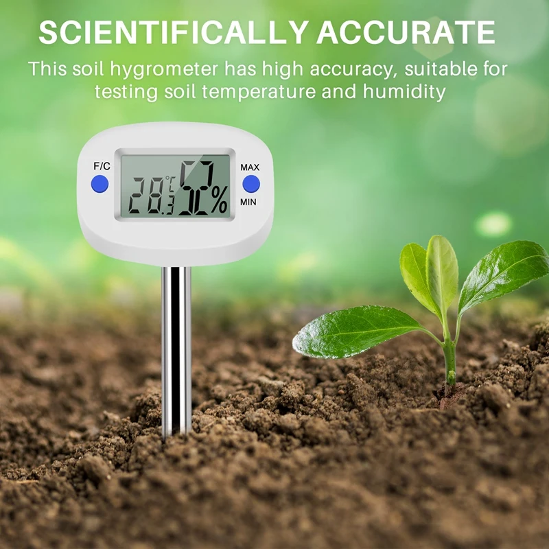 TA290 Digital Soil Hygrometer Moisture Meter Temperature Humidity ...