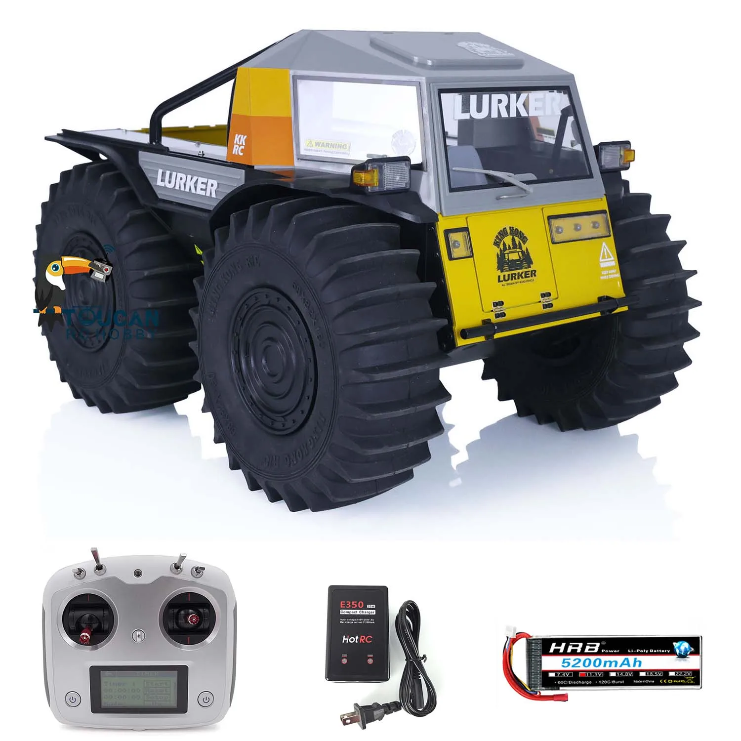1/10 RC Off road Vehicle All terrain Crawler Cars D E077 Amphibious ...