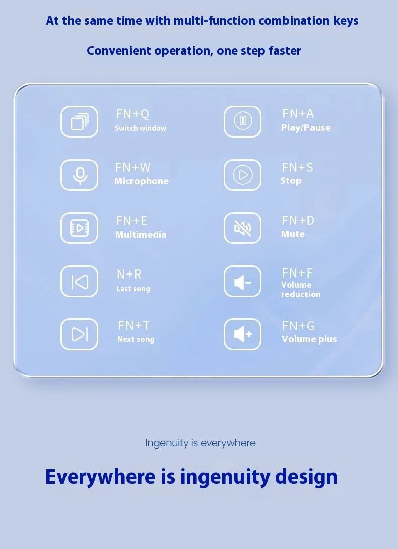 EWEADN MK68 Low Profile 70% Wireless Bluetooth Mechanical Keyboard ...