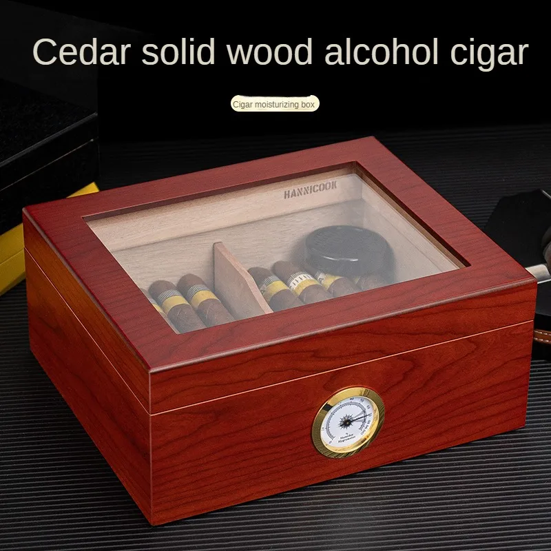 Portable-Cigar-Moisturizing-Constant-Humidity-Box-Cedar-Wood-Box ...