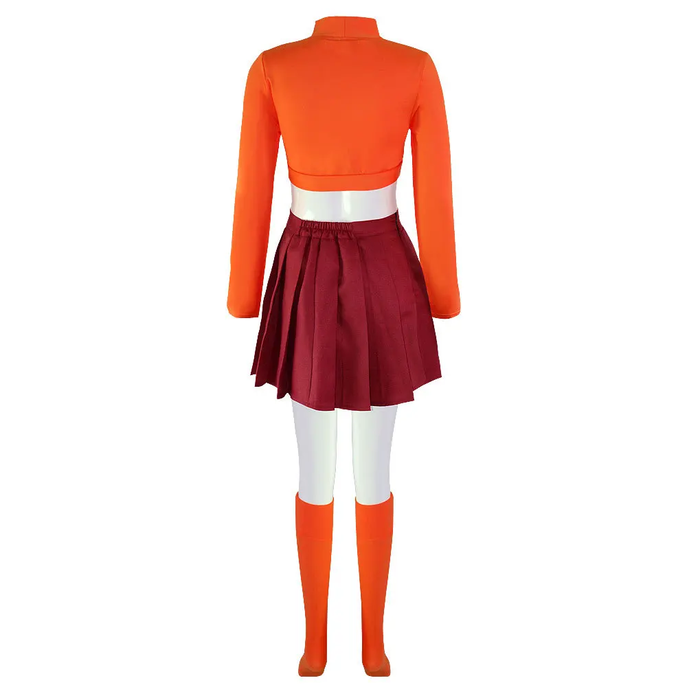 Disfraz de Anime Velma shaom para Cosplay Uniforme Naranja Halloween ...