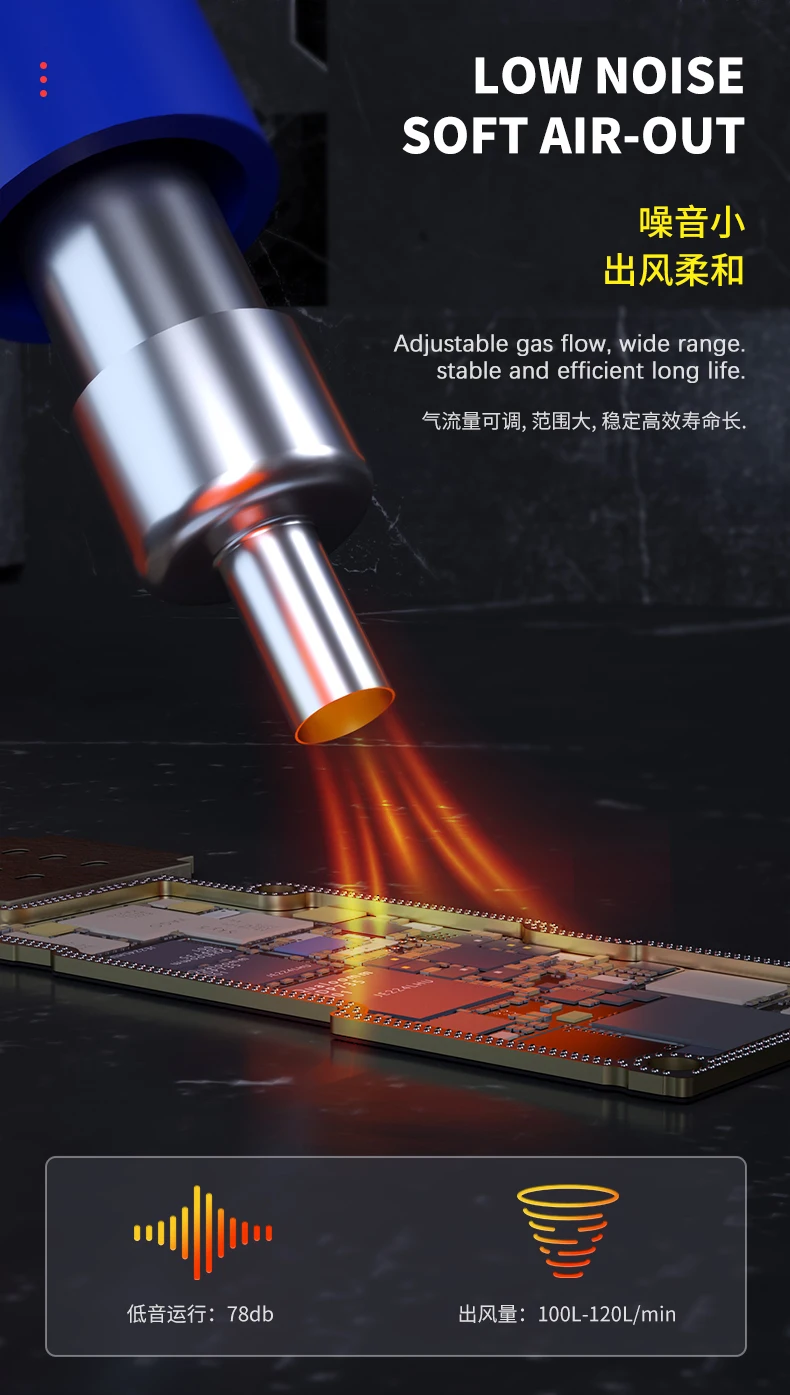 Mechanic 957DW Double Vortex Hot Air Desoldering Station 110V/220V