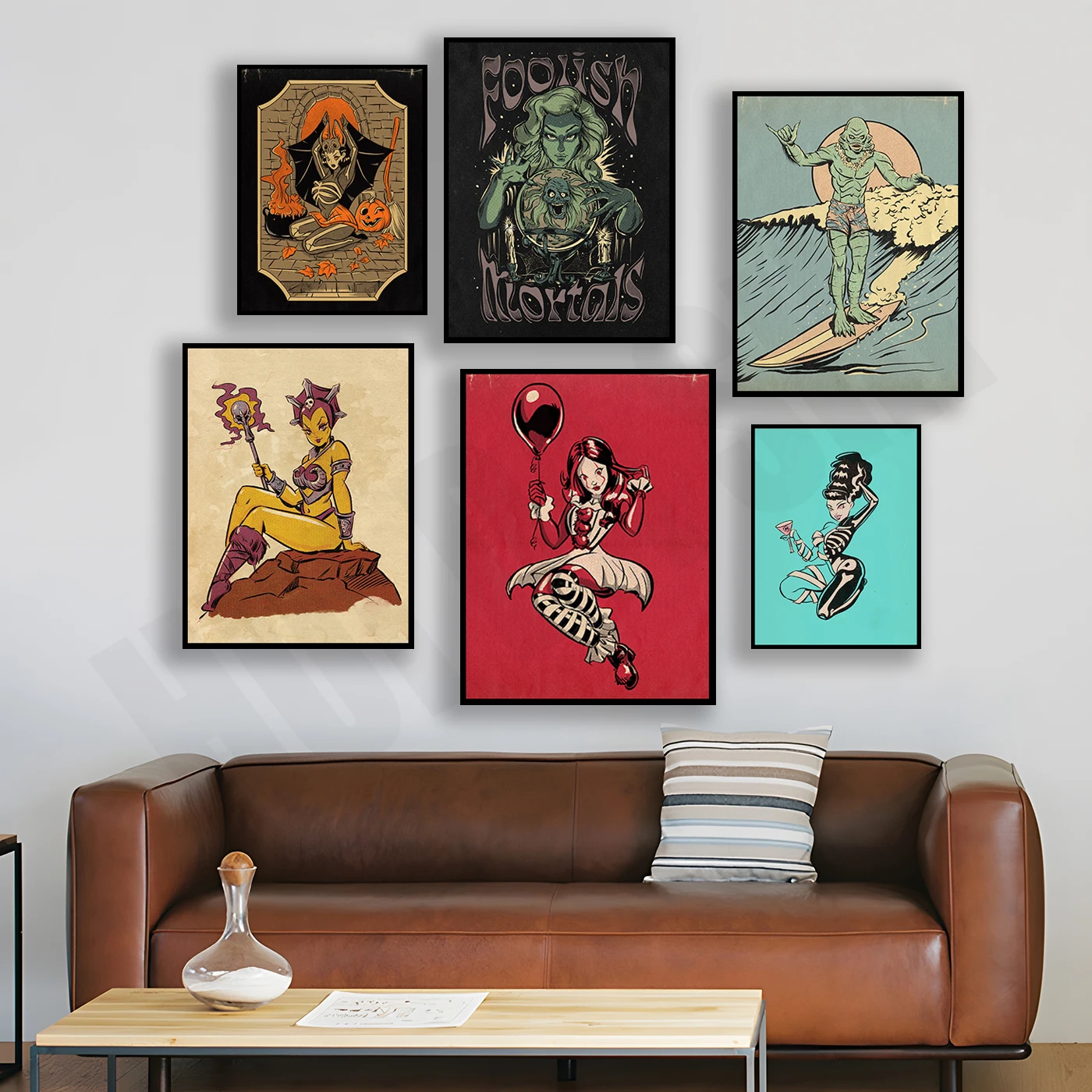 Bride Of Frankenstein Pin Up Art