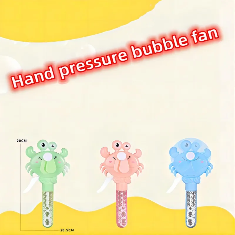 Cartoon Hand Pressed Bubble Fan Blowing Bubble Machine Summer Outdoor ...