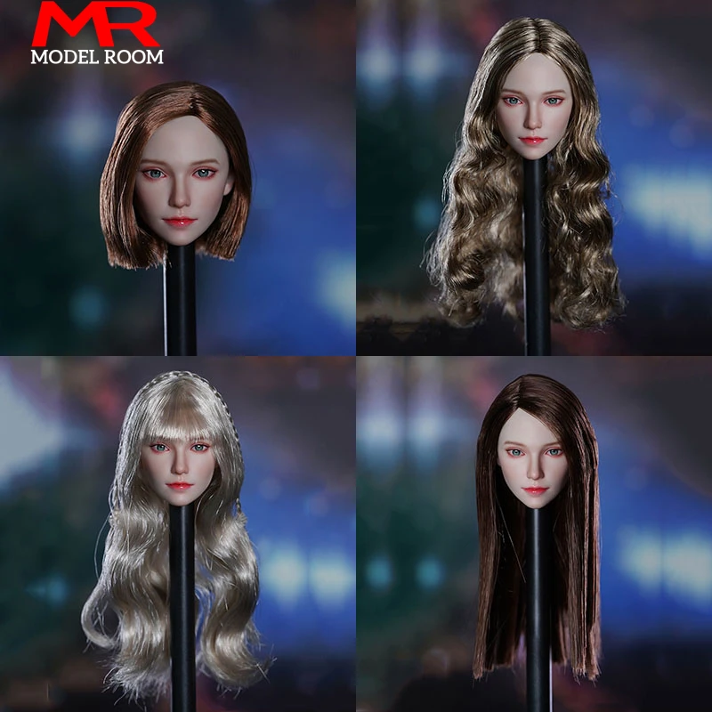 2023 Q2 Super Duck Sdh040 1/6 Mixed-race Female Head Sculpt Carving ...