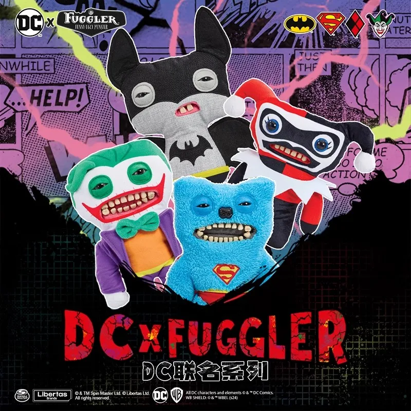 100％ Original Fuggler Plush Toys Ugly Monster Dc Batman Superman Cute ...