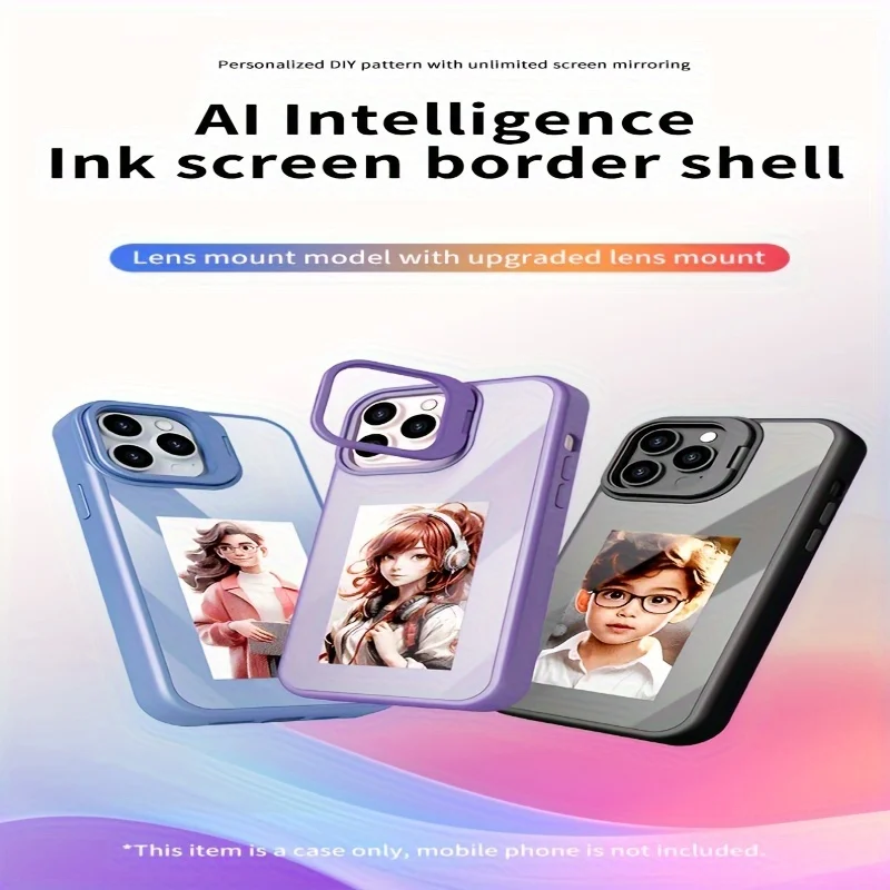 Four-color-ink-screen-phone-case-with-lens-frame-bracket-NFC-connection ...