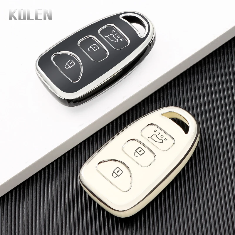 TPU Car Key Case Cover Shell Fob For Hyundai KIA Elantra Sonata Accent ...