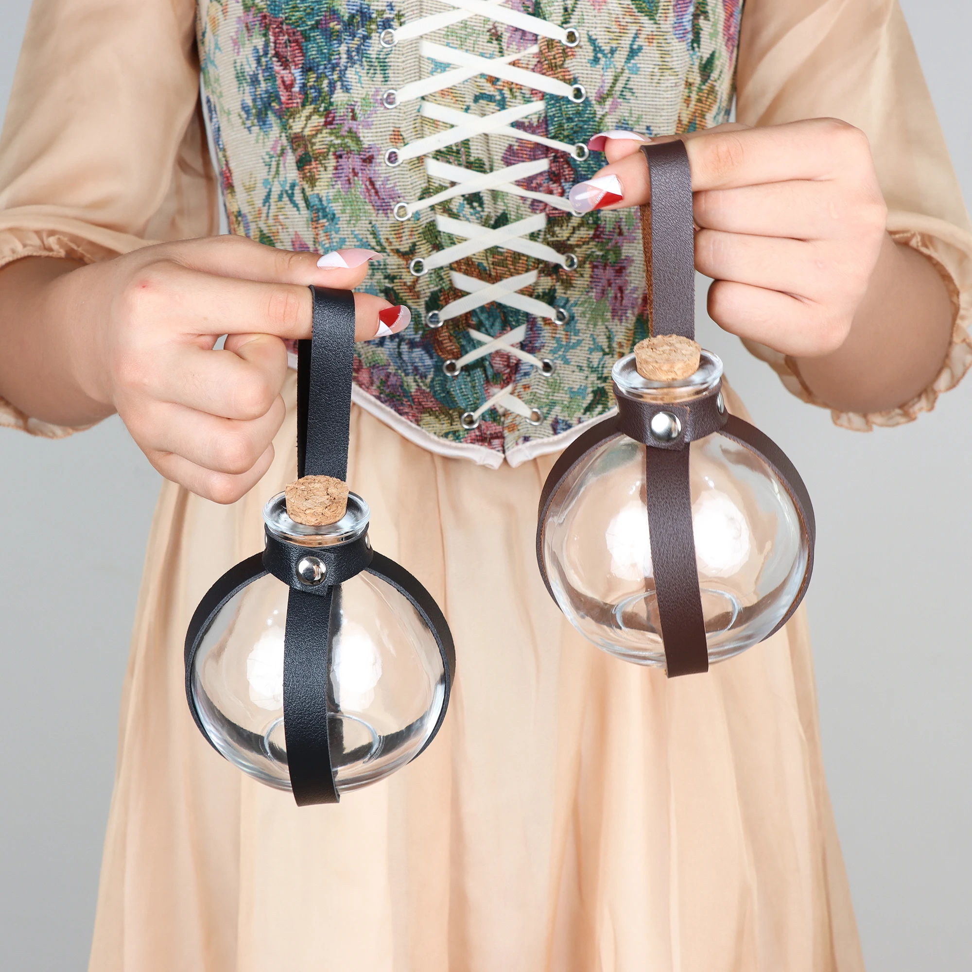 Medieval-Wizard-Witch-Dark-Magic-Cork-Potion-Glass-Bottle-Holder ...