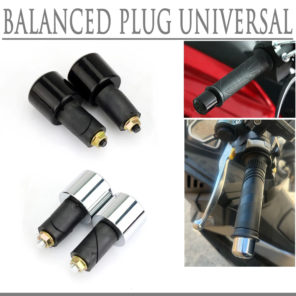 Motorcycle-Handle-Bar-End-7-8-22mm-Handlebar-Balanced-Plug-Universal ...
