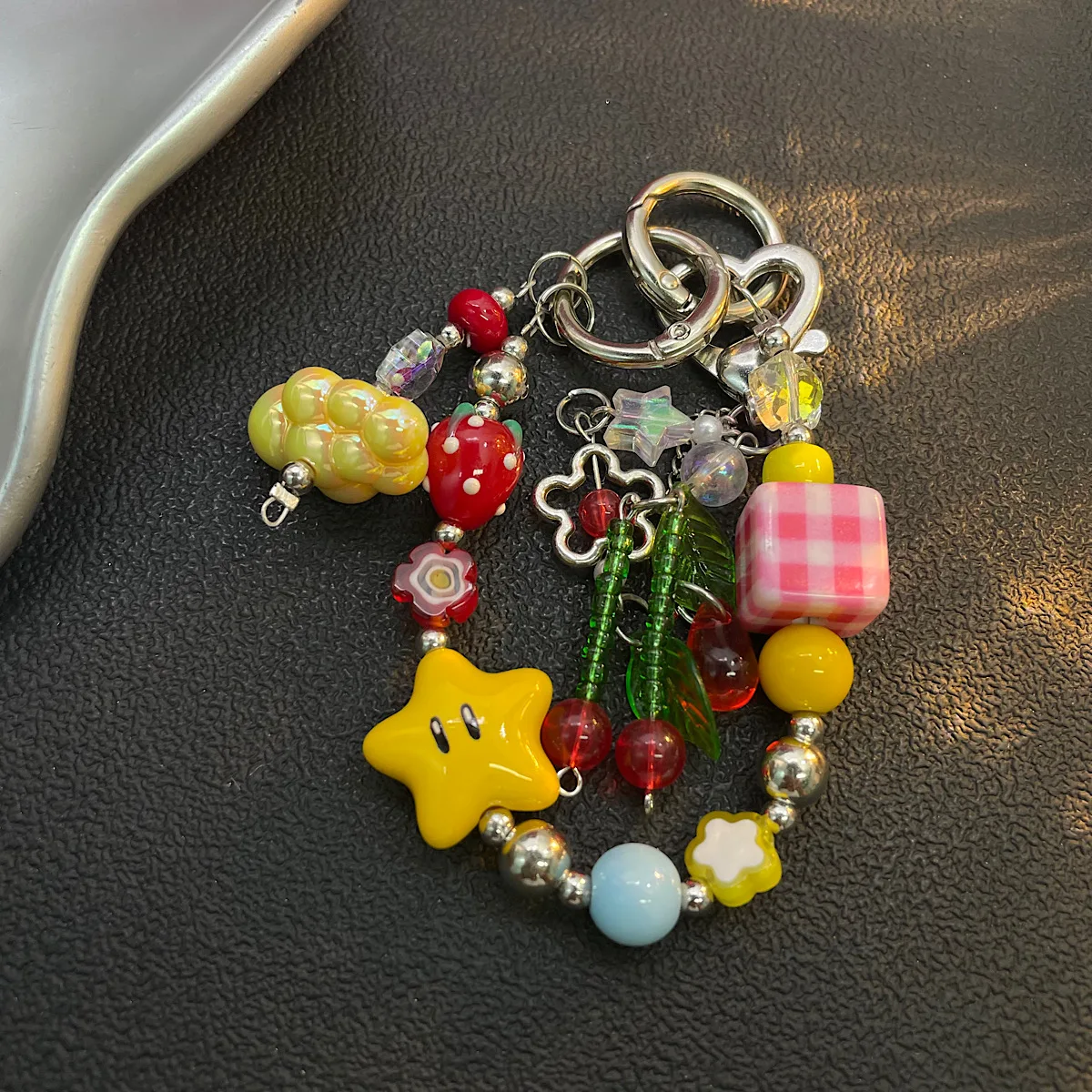 Cadena para teléfono móvil, cuentas de Color, cadena colgante para ...