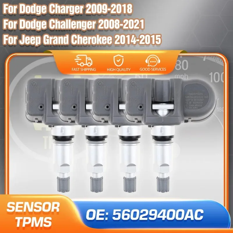4Pcs 433MHZ Tire Pressure Monitor Sensor 56029400AD 56029400AC TPMS ...