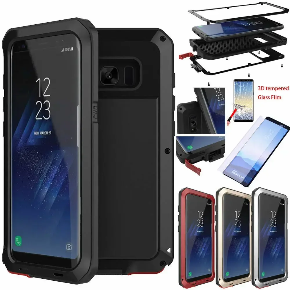 Heavy-Duty-Metal-Phone-Case-For-Galaxy-S24-S23-S22-S21-S20-Ultra-Note ...