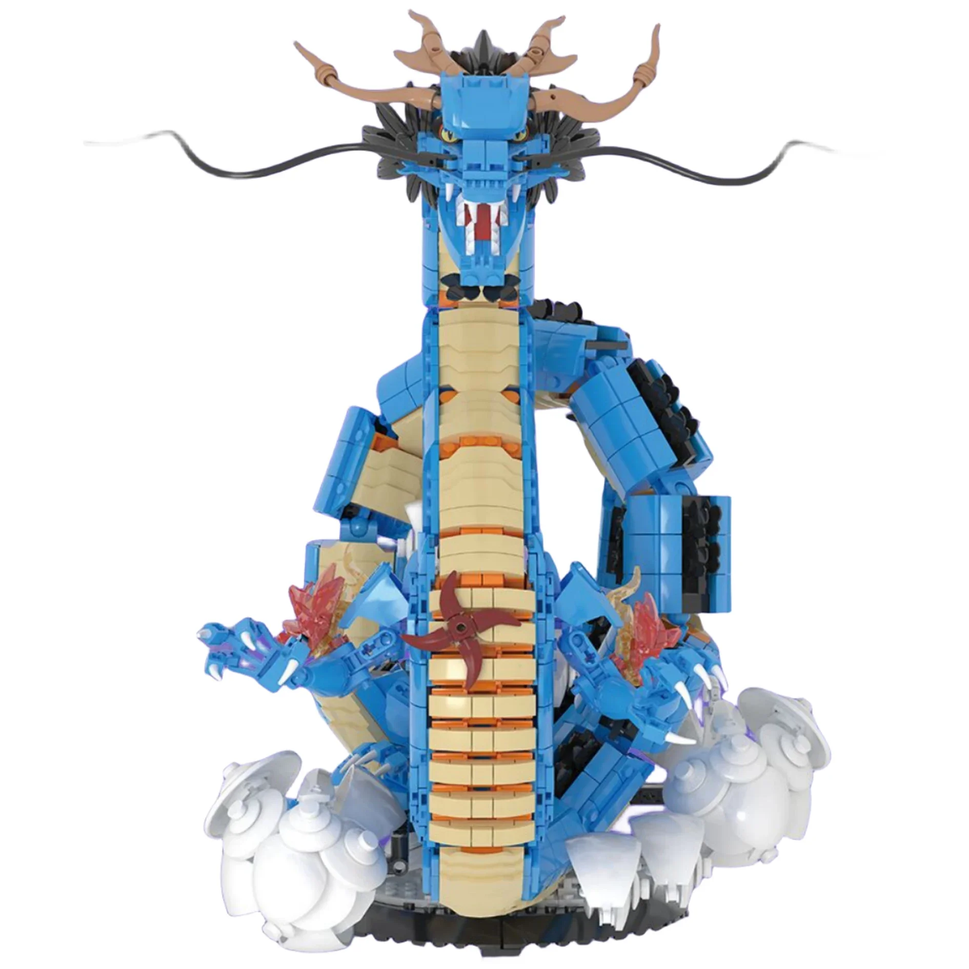 LEGP-Nautical-King-Kaido-Building-Kit-Blue-Dragon-Blocks-Set-Perfect ...