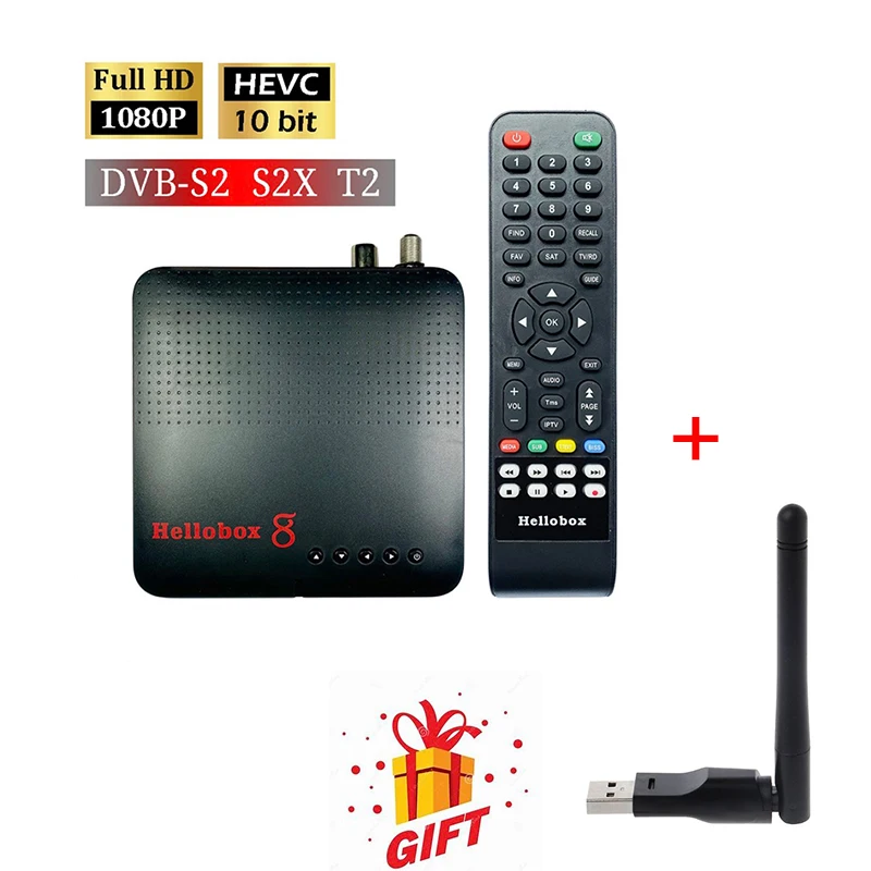 Hellobox 8 new version satellite receiver DVB T2MI DVBS2 Combo TV Box ...