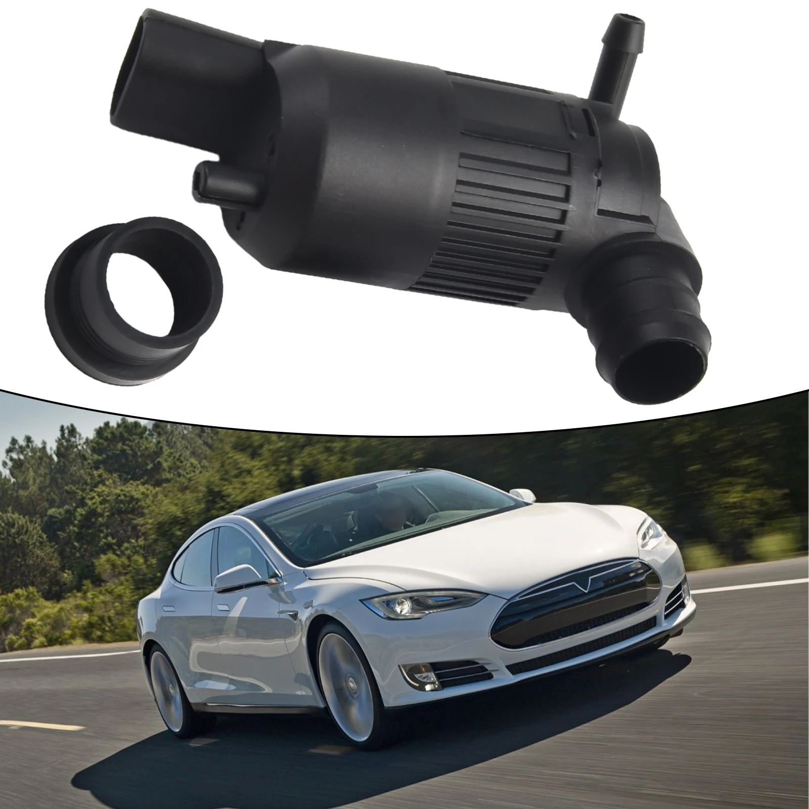 New-Black-ABS-Windshield-Washer-Pump-1005453-00-A-For-Tesla-Model-S ...