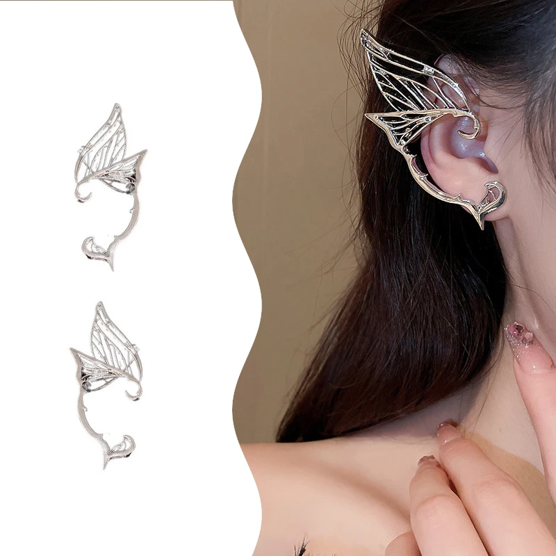 Fashion-Punk-Butterfly-Elf-Ear-Clip-Luxurious-No-Ear-Hole-Ear-Bone-Clip ...