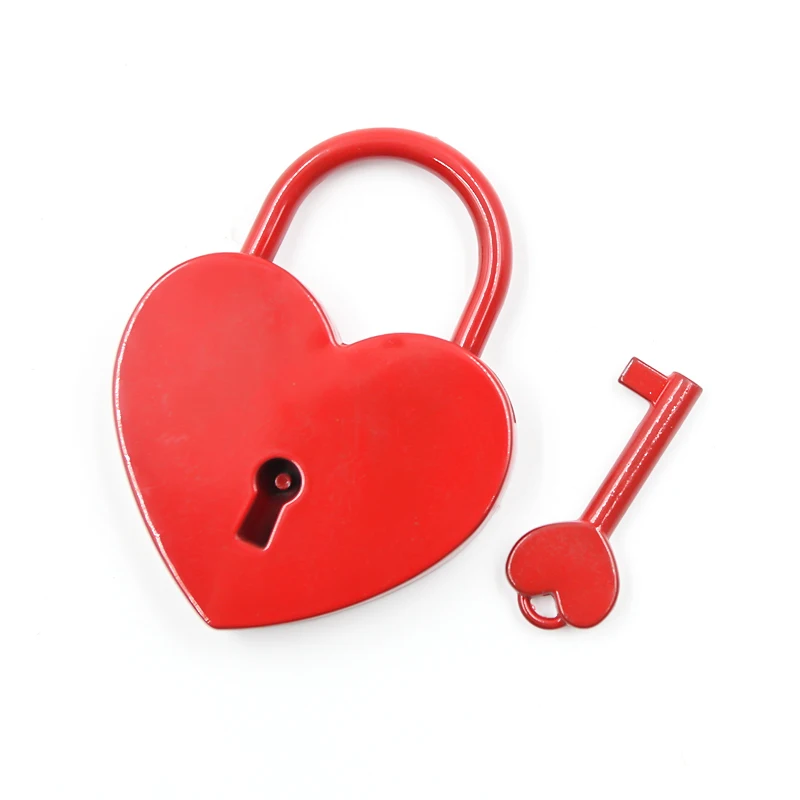 XMM-6034-Happy-Cute-Heart-Shape-Padlock-Skeleton-Key-Lock-For-Wedding ...