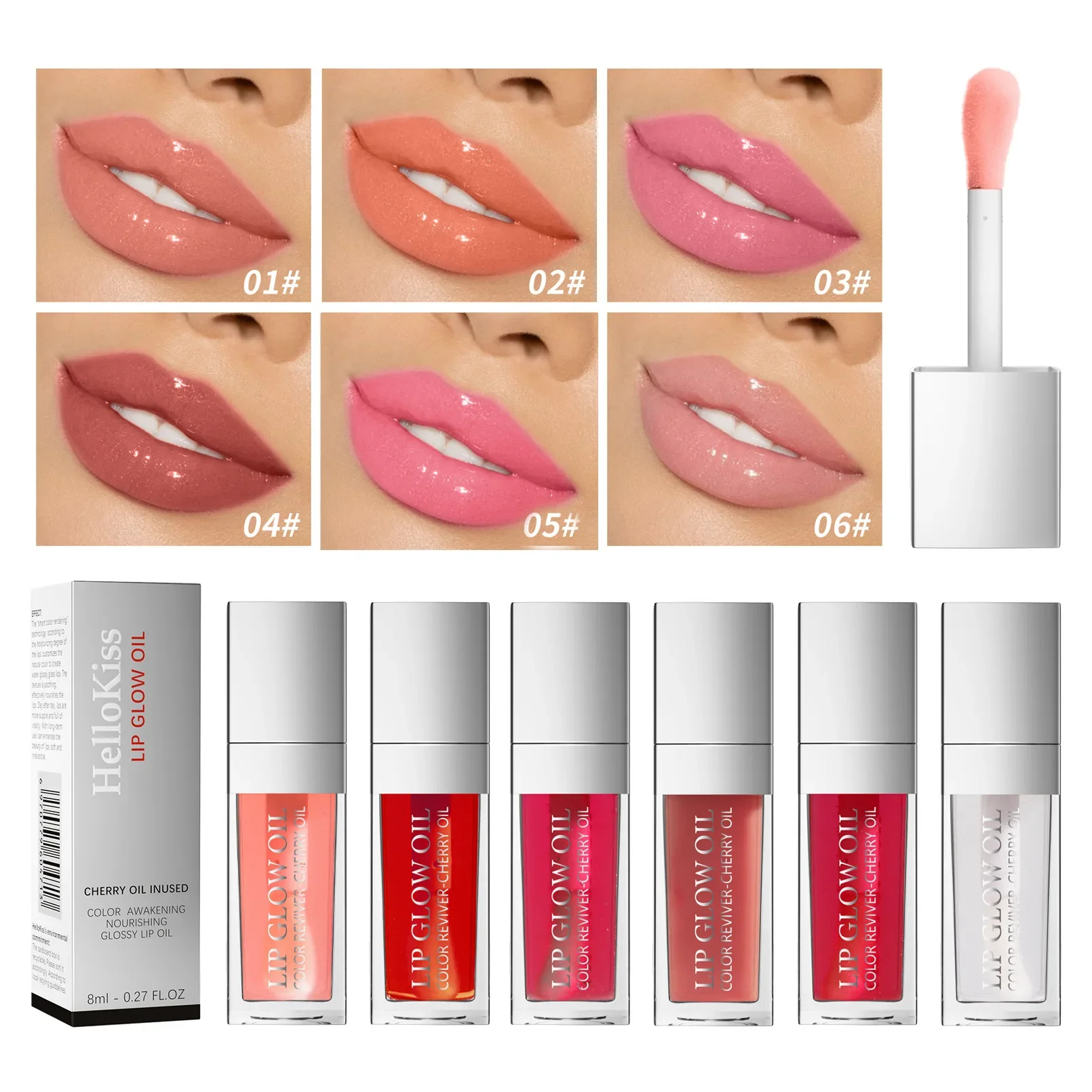 Hellokiss-Lip-Glow-Oil-8ml-Glossy-Lip-Oil-Moisturizing-Lip-Glaze ...