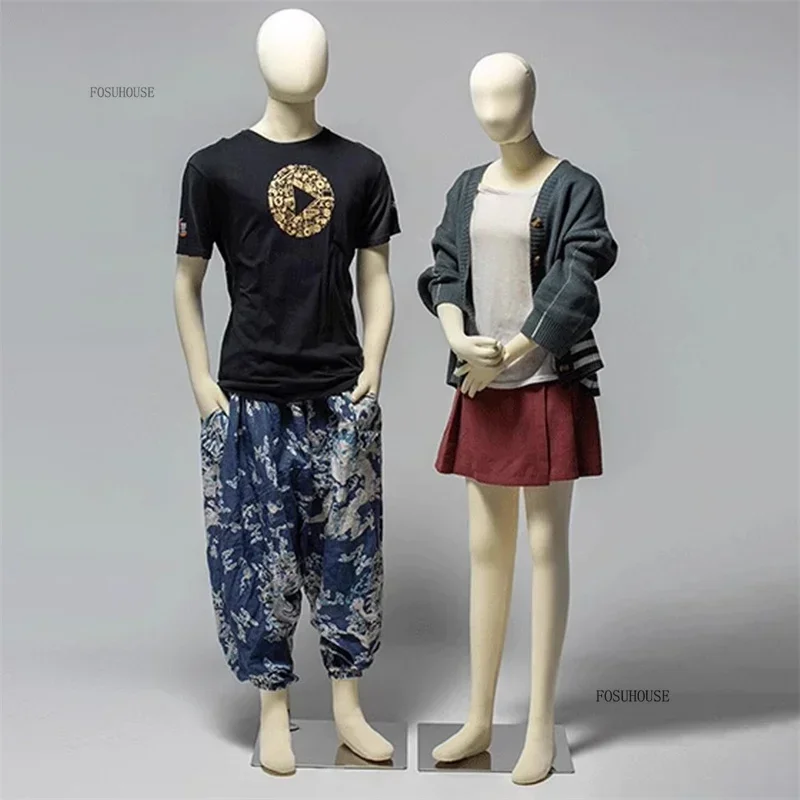 Clothing-Store-Soft-Female-and-Male-Mannequin-Full-Body-Fabric-Cover ...