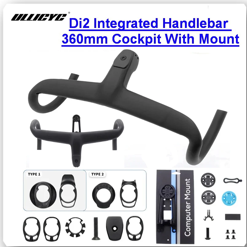 no logo Carbon Cockpit Full Internal cable Bike Cockpit Road Bicycle ...