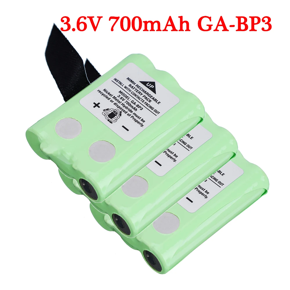3.6V 700mAh GA-BP3 Battery Pack for Cobra PR145/PR150/PR155 Walkie ...