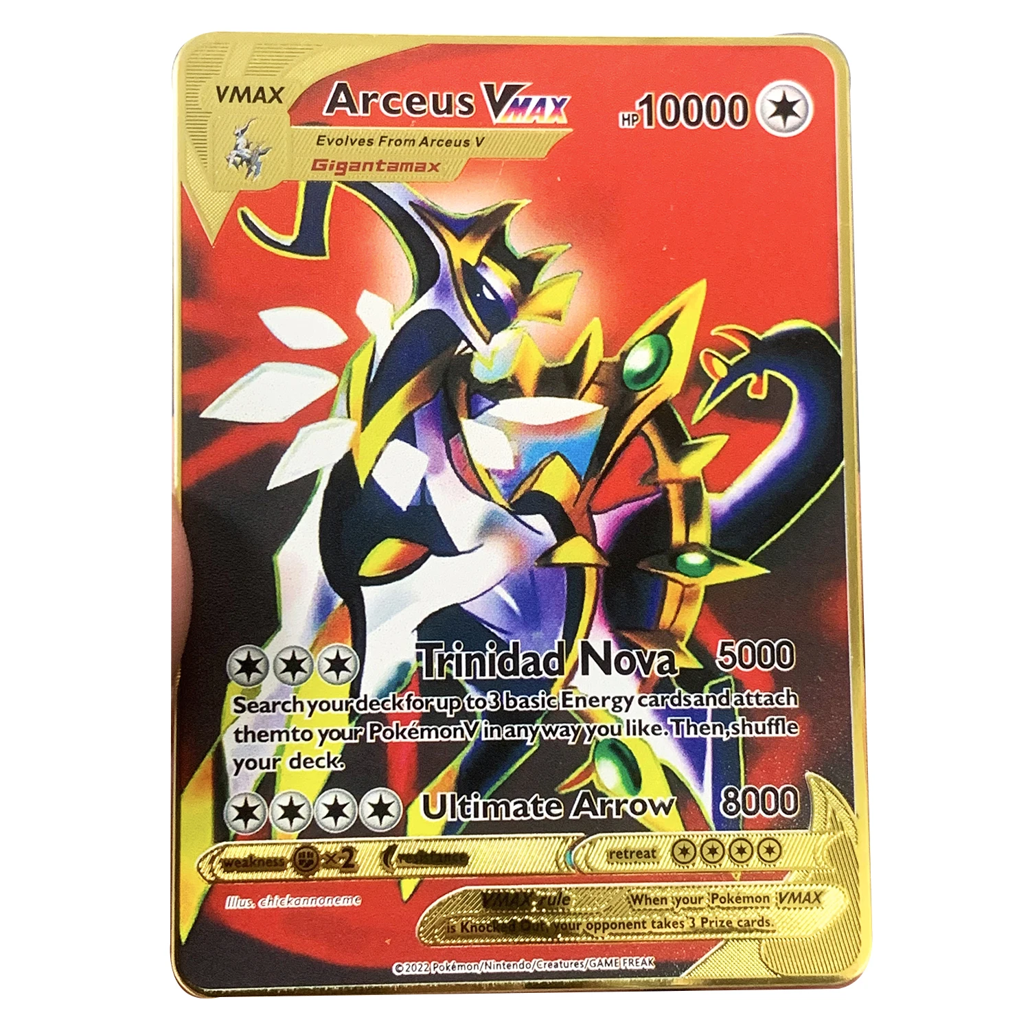 2024New Pokémon Cards Metal Letters English Iron Cards Mewtwo Pikachu ...