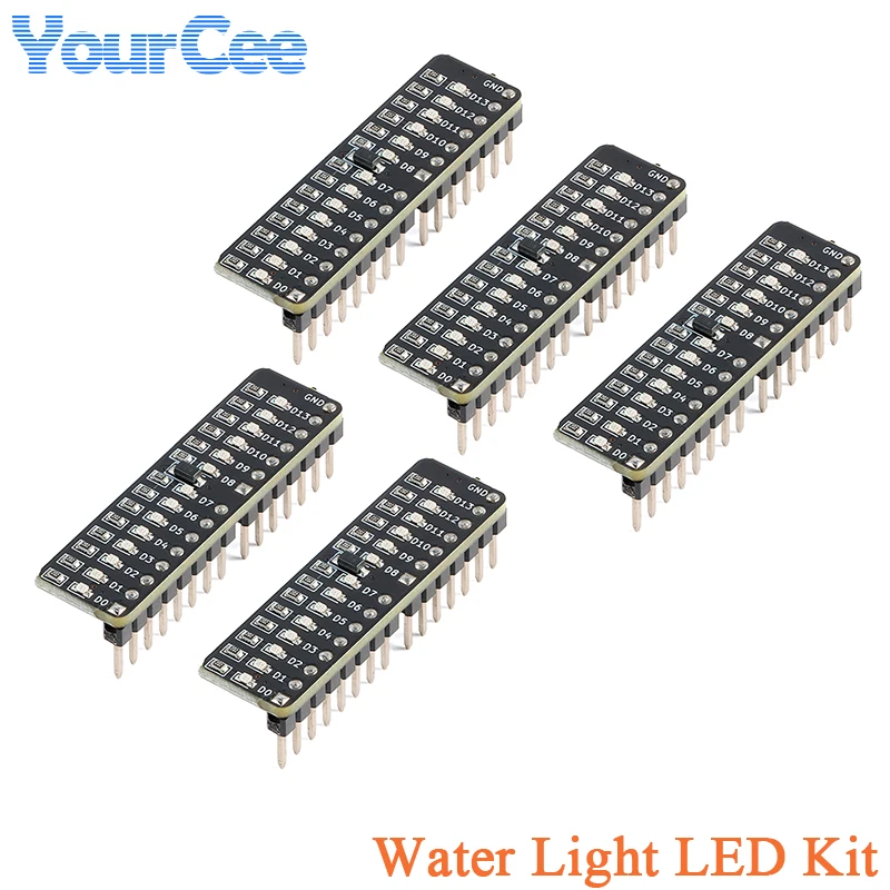 5pcs-1pc-Water-Light-LED-Kit-Display-Indicator-PCB-Board-Electronic-DIY ...