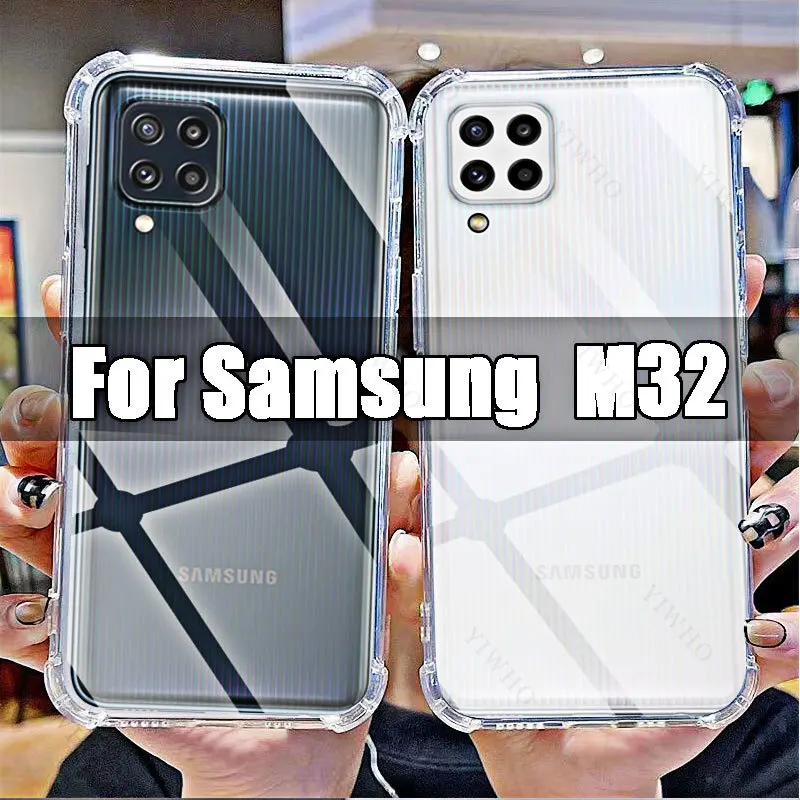 For Samsung Galaxy M32 Clear Phone Soft Case HD Transparent for Sumsung ...