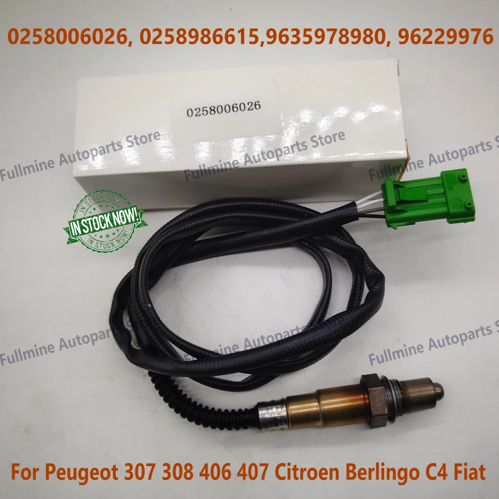 0258006026-0258986615-1628EC-1628HQ-O2-Oxygen-Sensor-For-Peugeot-307 ...