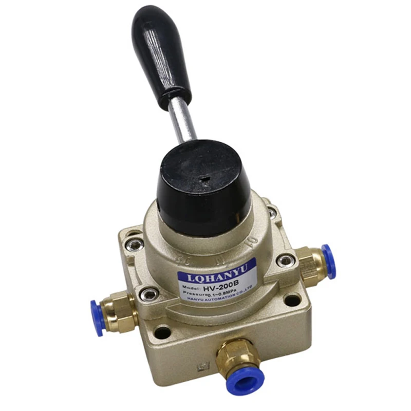 Pneumatic-switch-hand-rotary-valve-HV200D-one-in-and-two-out-cylinder ...