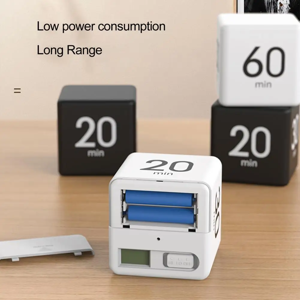 Cube-Shape-Digital-Cooking-Timer-Adjustable-Sensor-Loud-Ring-Countdown ...