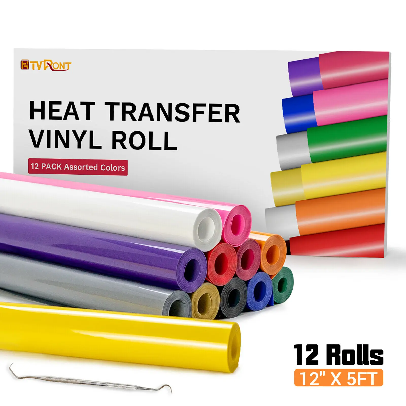 HTVRONT-6-10-12-Pack-Colors-12X5ft-PU-Heat-Transfer-Vinyl-Roll-for ...
