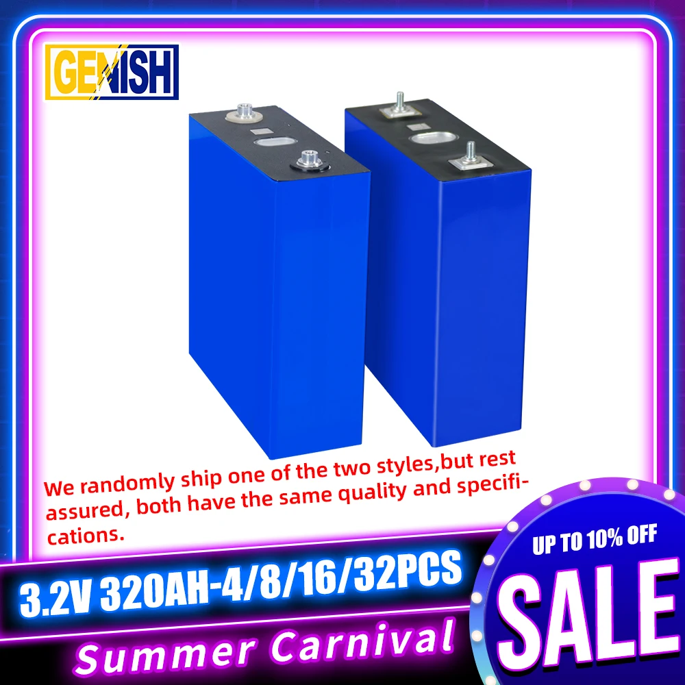 New-8000-Cycles-Grade-A-320Ah-LiFePO4-Battery-3-2V-Rechargeable-Lithium ...