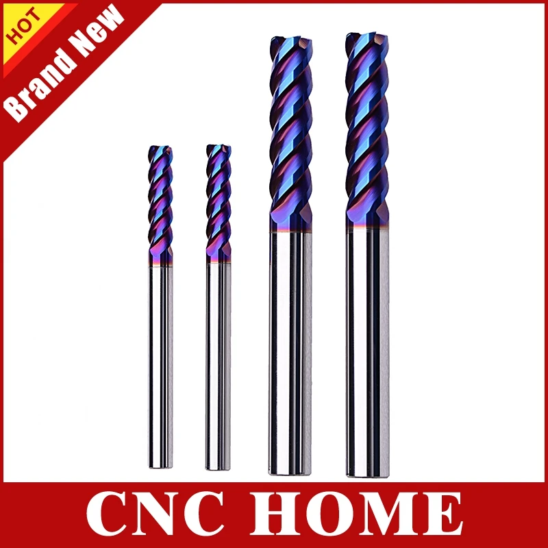 1pc hrc65 4 flutes corner radius end mill tungsten steel carbide cnc ...