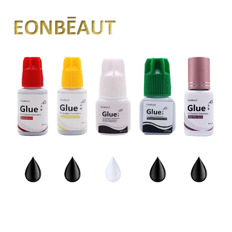 EONBEAUT Eyelash Extension Adhesive Glue Strong Fast No-Irritation Mega ...