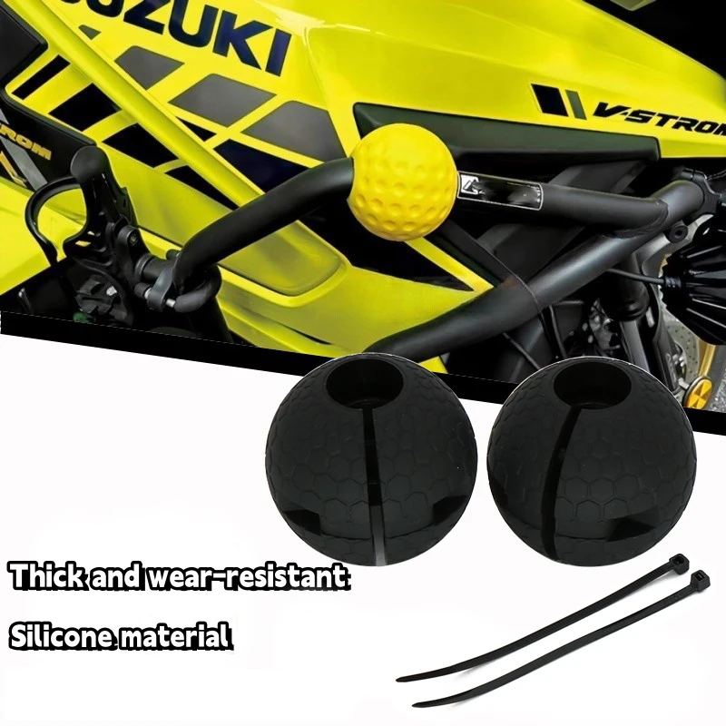 1"-1.25" Crash Bar Protector Engine Guard Rubber Ball Fit For Honda ...