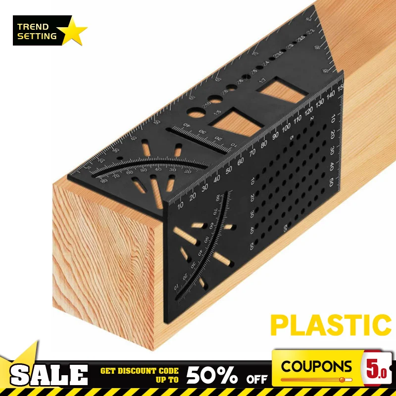 R-gua-Carpintaria-suave-com-ngulo-3D-Mitre-Medidor-Tamanho-quadrado-45 ...