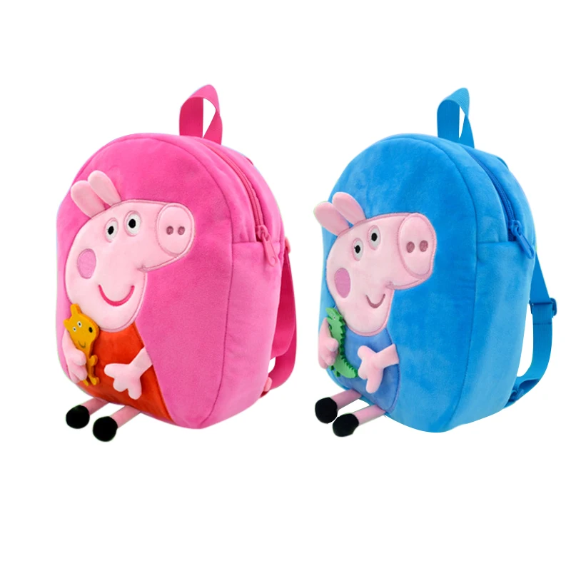 Peppa Pig Plush Bolsa de Ombro Único, Mochila, carteira George recheada ...