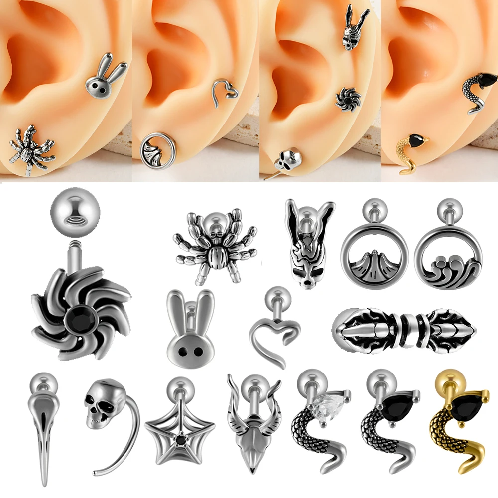 Piercing-de-A-o-Inoxid-vel-J-ias-Aranha-Coelho-Labret-Lip-Studs-Punk ...