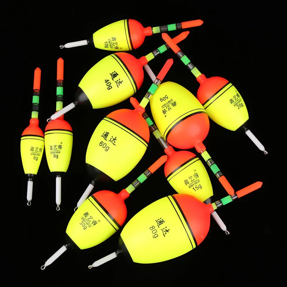 1Pcs Night Glowing Fishing Floats 6/8/10/15/20/30/40/50/60/80g EVA Bouy ...