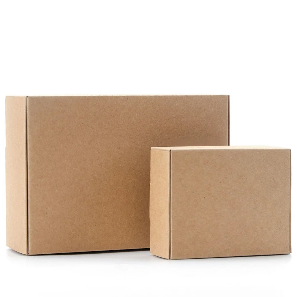 10PCS-Natural-Large-Size-Kraft-Paper-Gift-Box-Wedding-Birthday ...