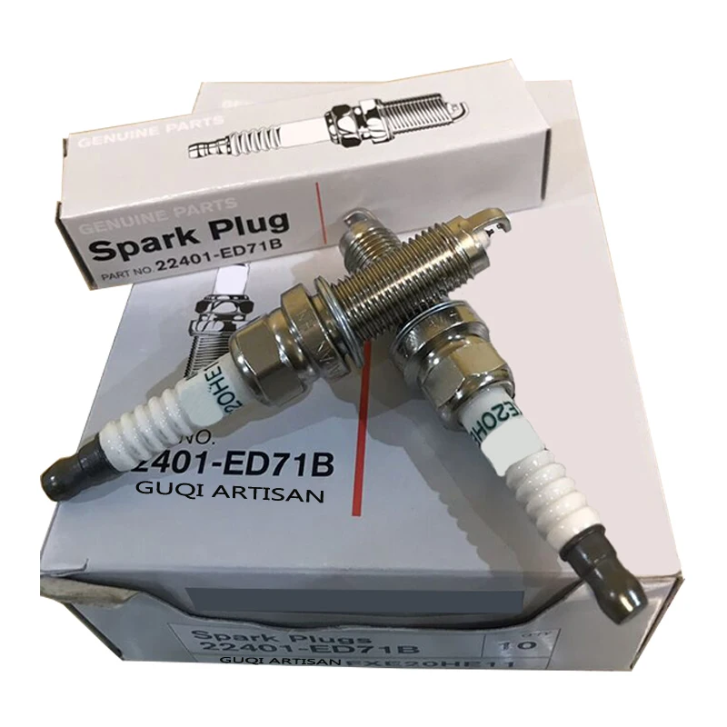 4-6pcs-Dual-Iridium-Spark-Plug-22401-ED71B-FXE20HE11-For-Nissan-Tiida-X ...