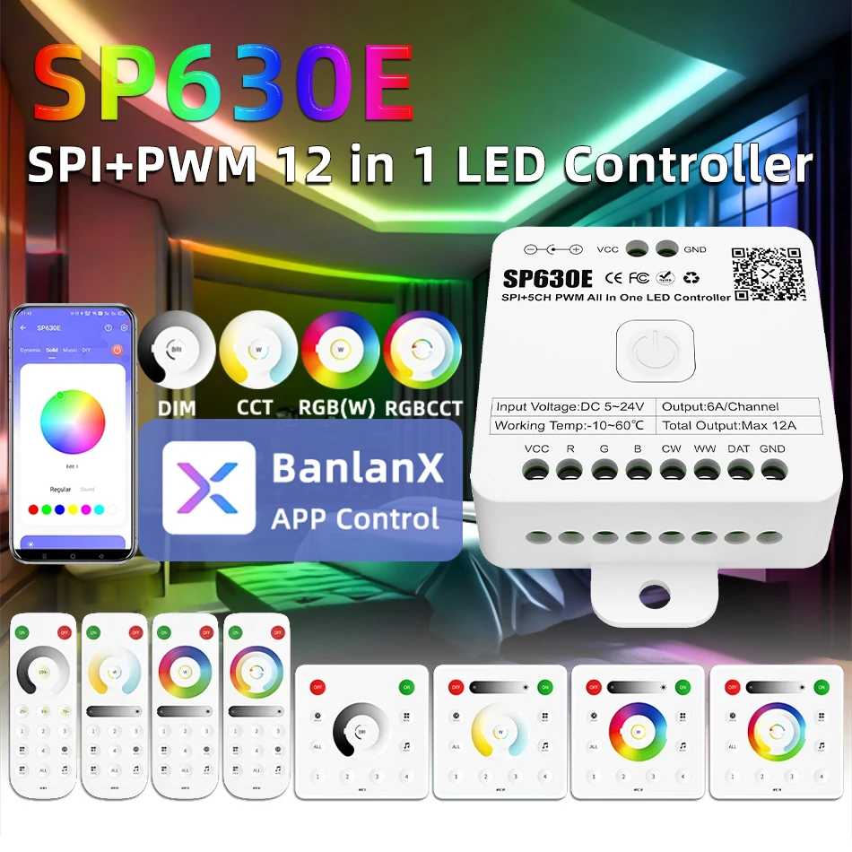 SP630E-All-In-One-LED-Controller-5CH-PWM-SPI-Pixels-LED-Light-Strip ...