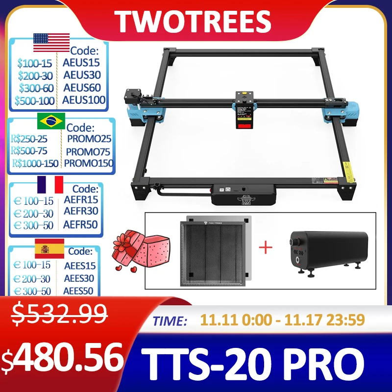 Twotrees-TTS-20-PRO-20W-Powerful-Laser-Engraver-Machine-Wifi-Control ...