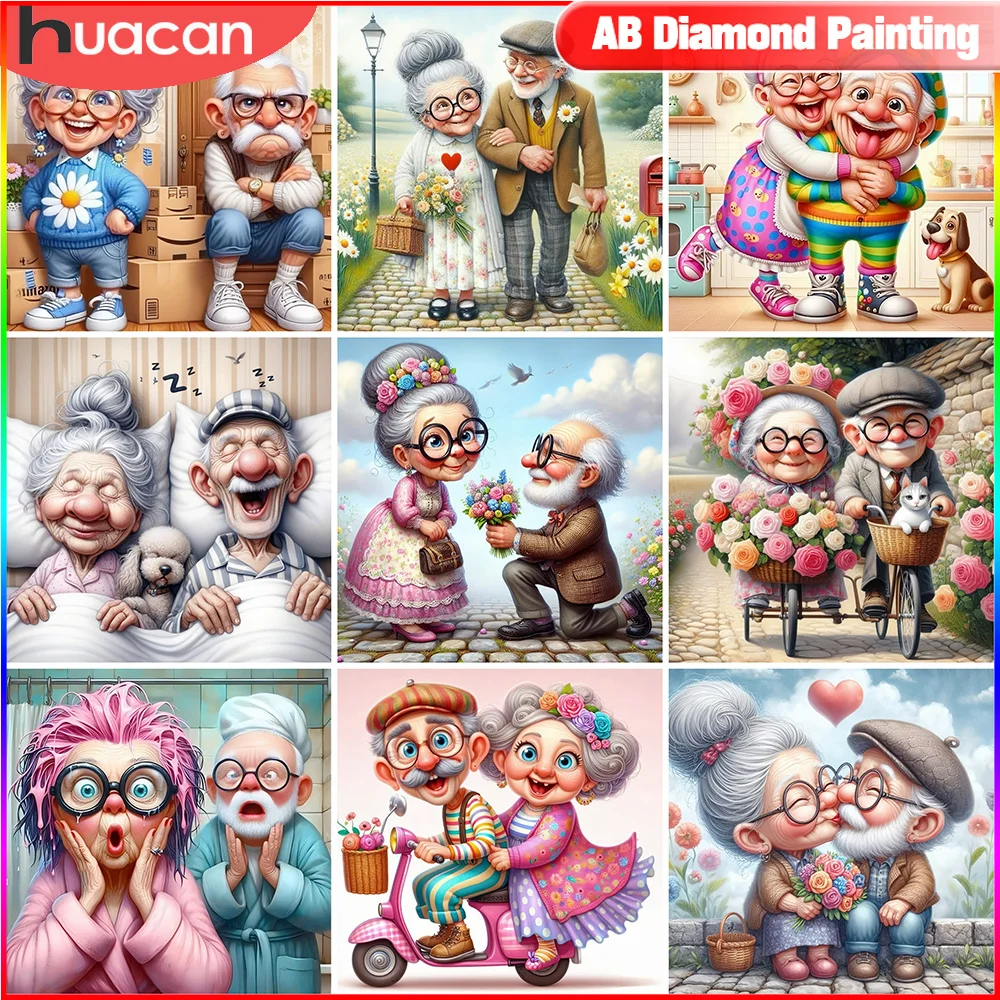 HUACAN-Peinture-diamant-th-me-animaux-grenouille-plante-mosa-que-compl ...