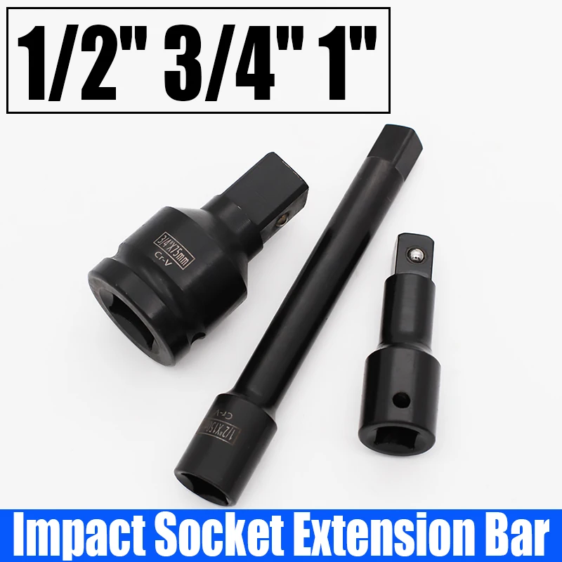 1PCS-1-2-3-4-1-Heavy-Duty-Impact-Socket-Extension-Bar-75-400mm-Drive ...