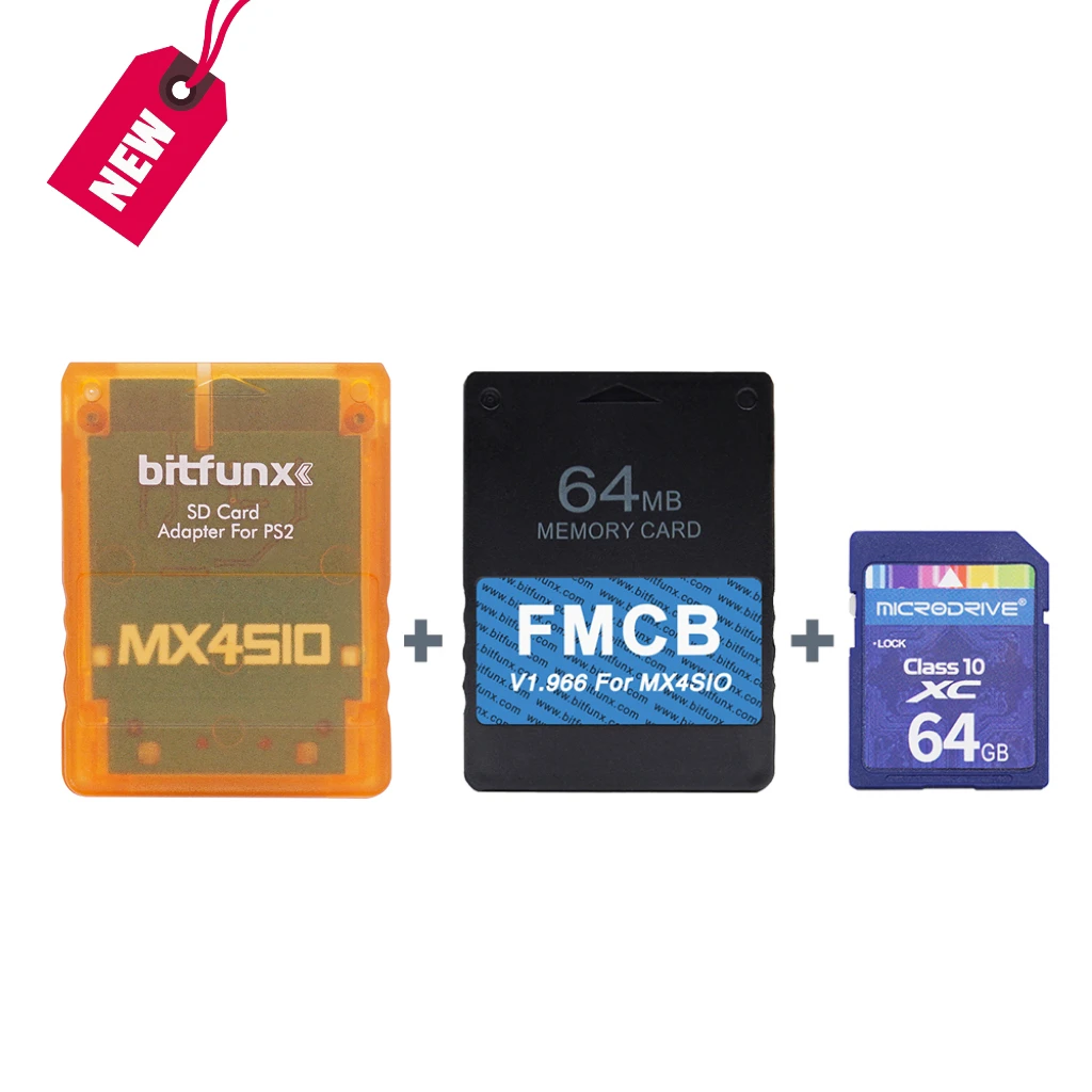 Diy Mx4sio Sio2sd Sd Card Adapter For Ps2 Fat Game Consoles + V1.966 ...